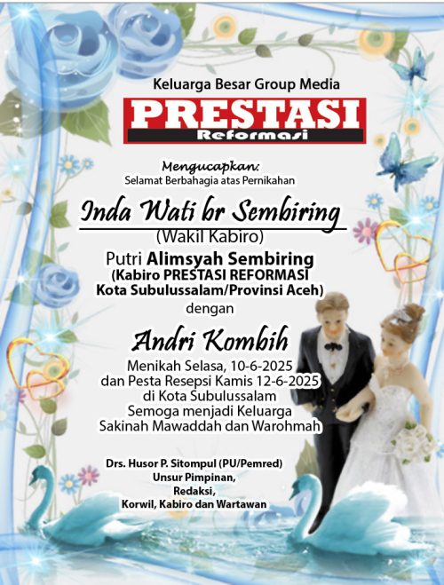 Ucapan Selamat Pernikahan Inda Wati, Putri Alimsyah Sembiring (Kabiro ...